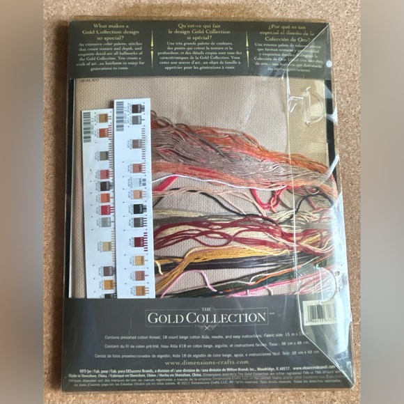 Dimensions | Art | Dimensions The Gold Collection Woman With Bouquet ...